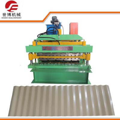 China Het Blad die van het het Metaaldakwerk van de computercontrole Machine maken die Bouwmaterialen maken Te koop