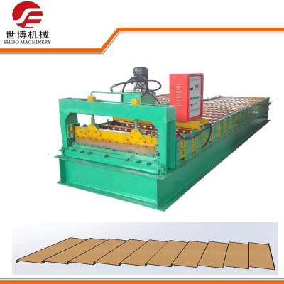 China Het Dakcomité van het aluminiumstaal Broodje die Machine met Hydraulische Snijmachine vormen Te koop