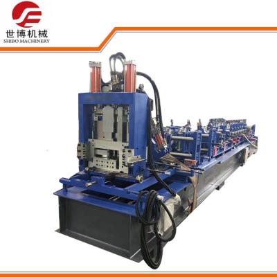 Cina Metallo d'acciaio C di profilo di taglio idraulico e rotolo dei Purlins di Z che forma macchina con i modelli regolabili in vendita