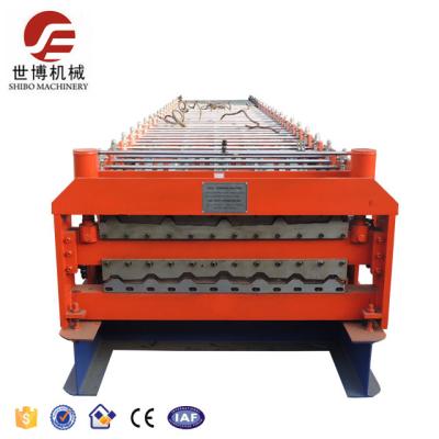China Doppelschicht-Blech-Rolle, die Maschinen 380v 60hz 3 Phasen bildet zu verkaufen