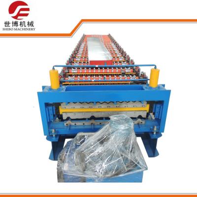 China IBR Golfdakwerkblad die Machine met 1000mm/1200mm de Breedte van de Staalrol maken Te koop