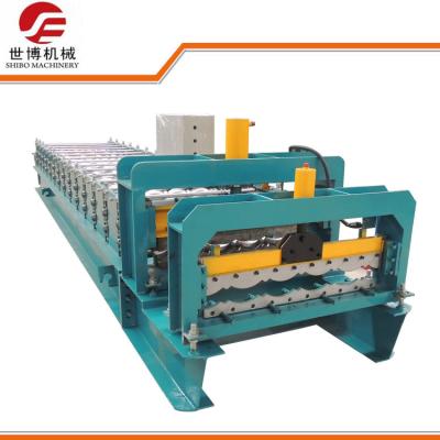 中国 金属の機械10-15 M/Min速度を形作る旋盤によって処理される艶をかけられたタイル ロール 販売のため