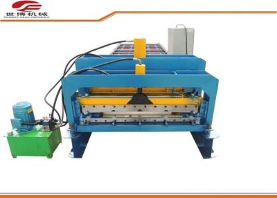 中国 機械を形作る1000mmのタイプ色の鋼鉄金属によって艶をかけられるタイル ロール 販売のため