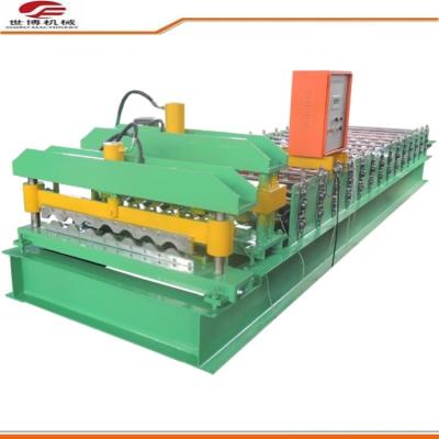 中国 1200タイプ色の薄板金のローラー機械8~15m/Min速度18はローラーの場所を漕ぎます 販売のため