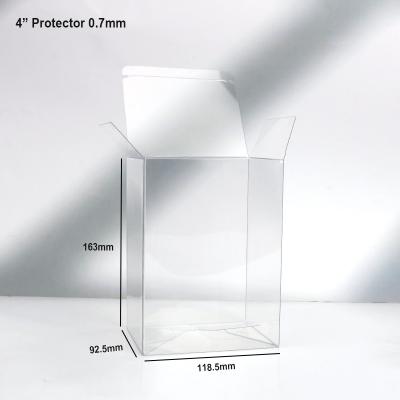 China Anti-scratch + 96% UV Resistance Material 4" 0.7mm Protector PET Transparent Funko Pop Baili Protector for sale