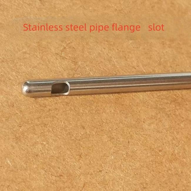 304 Stainless Steel Pipe Sensor Housing; Flange Diameter Change Slotting