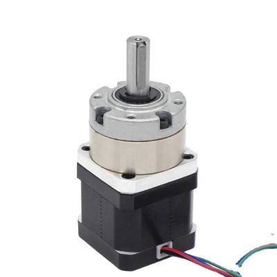 Cina 2.93/2.5V Nema 17 Motore passo a passo con cambio planetario 1 369 Max.Ratio 270/380mN.m in vendita