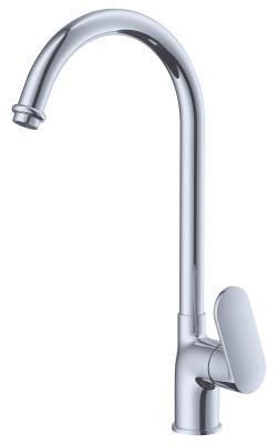 Γυαλισμένη χρώμιο Bubbler βρυσών αναμικτών κουζινών ορείχαλκου ενιαία λαβή εξόδου, οικιακές στρόφιγγες