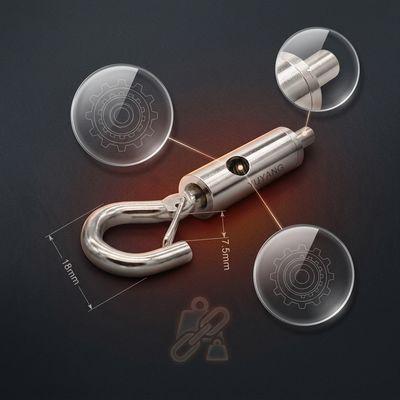 Nickel Plated Square Wire Lock J Type Hook Cable Gripper