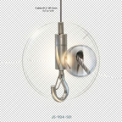 Nickel Plated Square Wire Lock J Type Hook Cable Gripper
