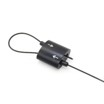 China Black Steel Cable Gripper Adjustable Length Two Way Looping Cable Grippers for sale