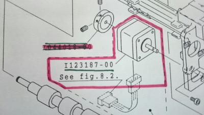 중국 I123187 I123187 00 Noritsu QSS3201 3202 Minilab 예비 품목 펄스 모터 판매용