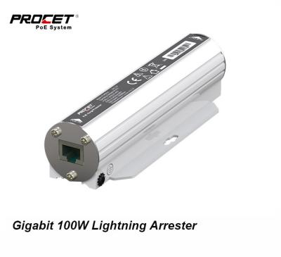 Cina il relé di massima di 100W il RJ45 PoE, 44-57Vdc ha introdotto il protettore di impulso del fulmine, -40℃ alla temperatura di funzionamento 65℃ in vendita