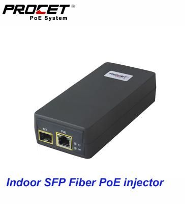 Cina 30w Fiber Poe Injector For Wireless Access Points / Network Cameras / Voip Phones in vendita
