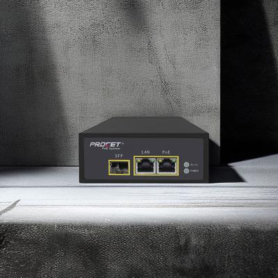 Cina Commutatore all'aperto standard Poe 55vdc 0.55a di Ethernet di Ieee802.3at fino a potere 30w in vendita