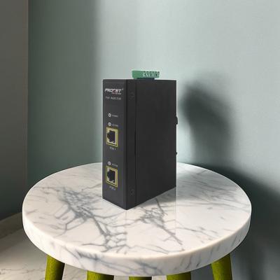 Cina PROCET PT-PSE105GW-E-10 din PoE iniezionatore funziona per ambiente interno colore con nero in vendita