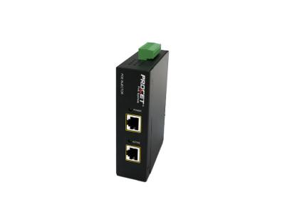 China IEEE802.3 enige Haven Industriële PoE Injecteur 30W 55V met Brede Temperatuur Te koop