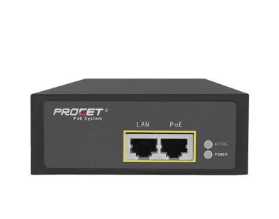 Cina Iniettore 55Vdc 1100mA 60W di protezione 10G PoE di sovracorrente in vendita