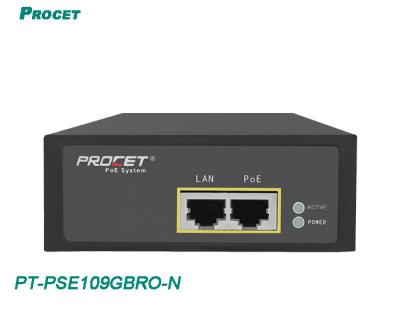 China ODM OEM Enige Midspan 95 Watts Industriële PoE Injecteur met LEIDENE Indicator Te koop