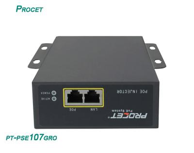 China CE FCC 55 Volt Wifi AP High Power PoE Injector With 2 RJ45 Ethernet Ports for sale