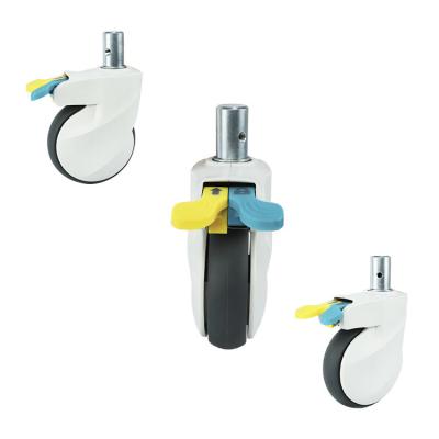 Κίνα 198lbs φόρτωση των ιατρικών τροχίσκων 125mm με την κλειδαριά αβ προς πώληση