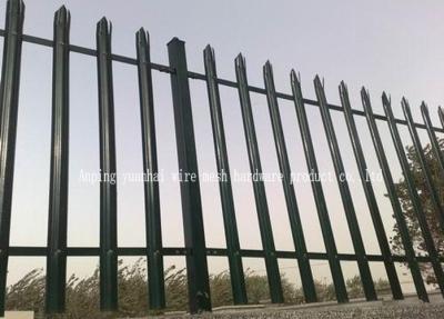 Cina Palizzata verde rivestita che recinta, pannelli della polvere della chiusura del metallo per la casa in vendita