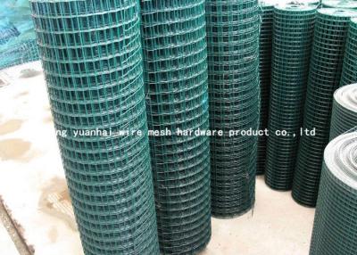 China Modieus Sier Hoog de Omheiningspvc van de Veiligheidsdraad bedekte Groene Kleur RAL6005 met een laag Te koop