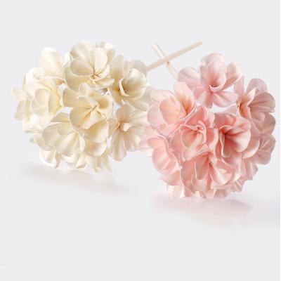 China Home Fragrance Preserved Reed Diffuse Dried Sola Flower Reed Diffuser with Cotton Wick for sale