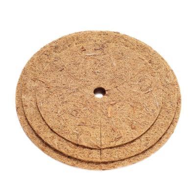 China Coconut Coir Fiber Mulch Ring Tree Protector Mat for Disc Plant Cover Weed Control Mats for sale