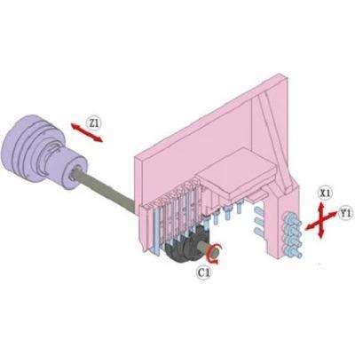 3 Axis CNC Lathe tool frame structure