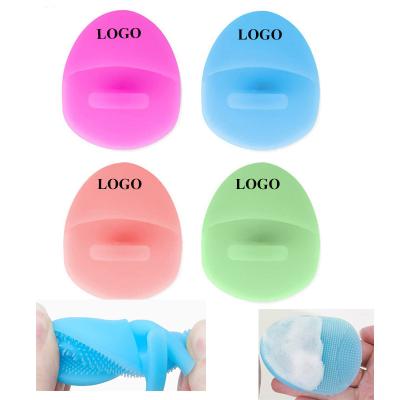 Cina Fronte tenuto in mano su ordinazione Mat Scrubber di Logo Brand Silicone Face Cleanser in vendita