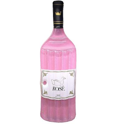 Cina Galleggiante gonfiabile di Swimline Rose Wine Bottle Large Pool di marca su ordinazione di Logo Print per l'adulto in vendita