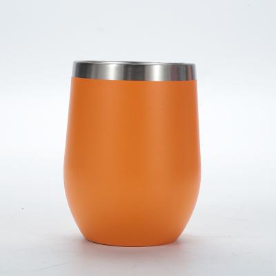 Cina Logo Imprint su ordinazione ha isolato il vetro di vino isolato Stemless d'acciaio di Double Wall Stainless della chiavetta del vino in vendita