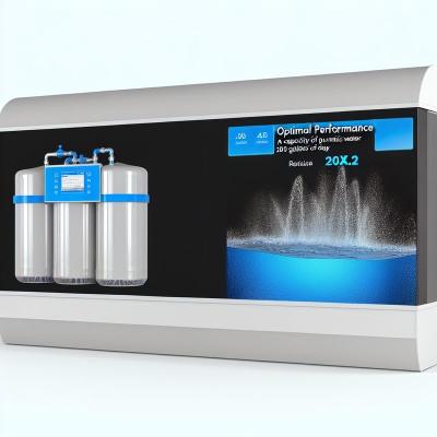 China Optimales Wasseraufbereitungssystem mit 20×2 Display und 200 Gallonen Kapazität pro Tag zu verkaufen