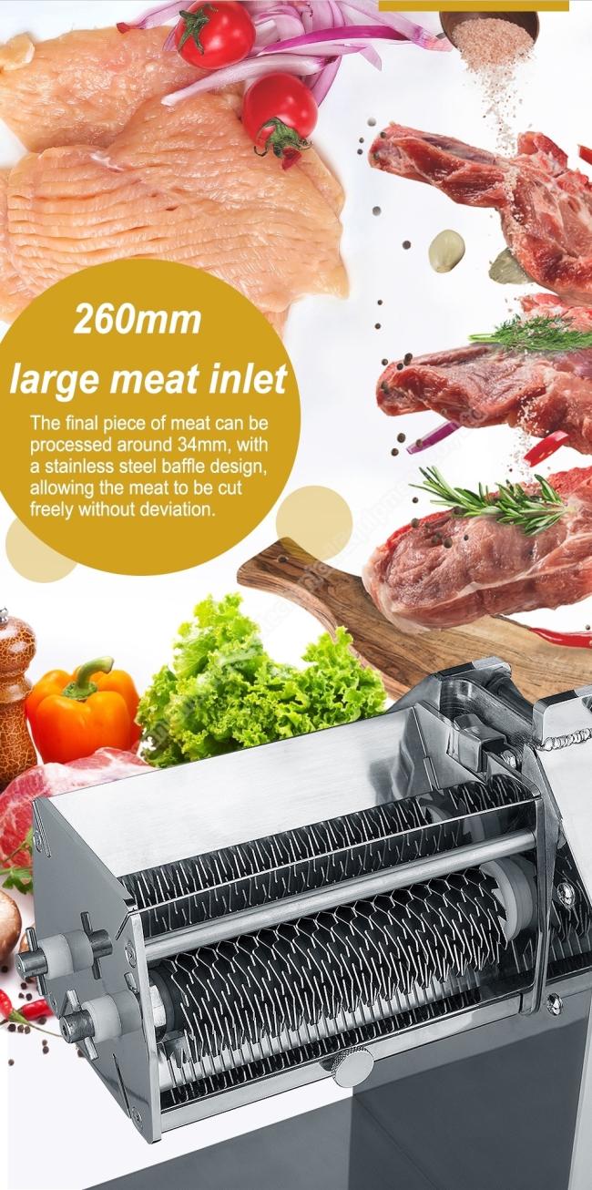 Close-up of meat tenderizer blades