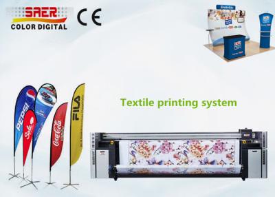 China Dual CMYK Textile Printing System With High DPI Print Head for sale