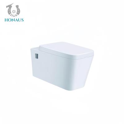 China Quadrado parede pendurado Toilet Bowl Premium Cerâmica 565mm Confortável tamanho Hotel à venda