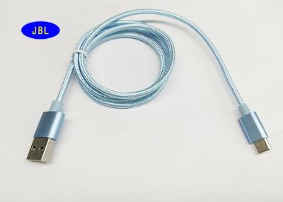 中国 アルミニウム貝との着色されたナイロン編みこみの円形のIphone USBケーブル8 Pin 販売のため