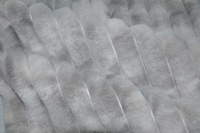Cina Poliestere stampato 100% della pelliccia del coniglio dell'imitazione 150cm CW o regolabile in vendita