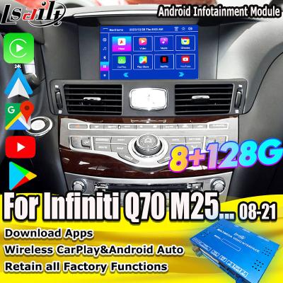 China Interfaz multimedia 8G Qualcomm Android para Infiniti Q70 M45 M25 2010- CarPlay Box inalámbrico, Android Auto, NetFlix en venta