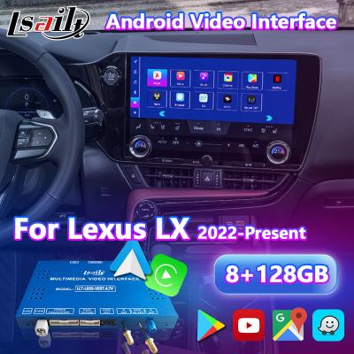 China Interfaz de vídeo multimedia Android Carplay para el 2022-Presente Lexus LX LX500d LX600 LX700h en venta