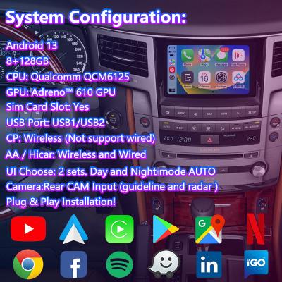 China Interfaz de video del sistema multimedia Android Lsailt para Lexus LX 570 LX570 2012-2015 en venta