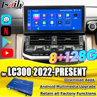 China Lsailt OEM Modulo de actualización de Android para Land Cruiser 300 2022-Presente Integración de interfaz de Android YouTube, Waze, Play Store en venta