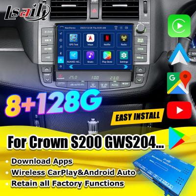 China Android 13 Interfaz multimedia para Toyota Crown S200 URS206 2008-2012 Modelo Modulo de actualización de Android Incluido YouTube, NetFlix, Google Map en venta