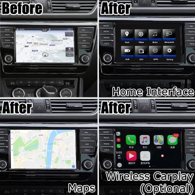 China Caja 4/2 GB de la navegación del coche de Android del patio de 1,2 gigahertz de memoria de funcionamiento Skoda magnífico en venta