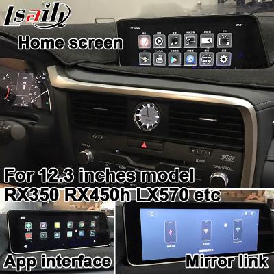China El interfaz video youtube Google de la caja de la navegación GPS de Lexus RC350 RC300h RC200t RCF juega carplay inalámbrico opcional en venta