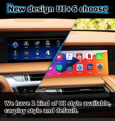 China Juego auto carplay del interfaz video de la caja de la navegación GPS de Lexus LC500 LC500h y androide inalámbrico opcional de youtube Google en venta