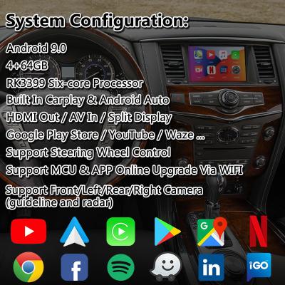 China Interfaz Multimedia Lsailt Android Carplay para Infiniti QX80 QX56 QX60 QX70 en venta