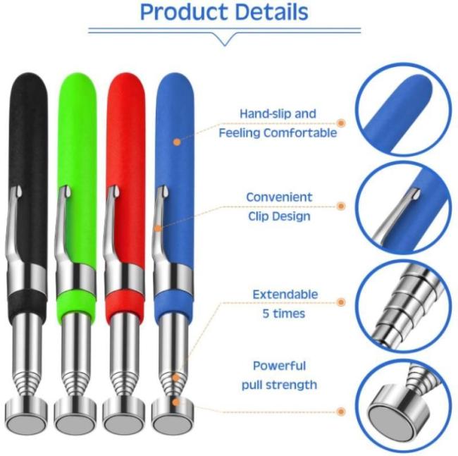 Supplier Extendable Magnetic Pick up Tool Telescopic Magnet
