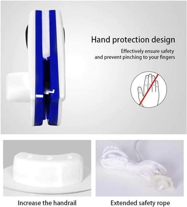 Magnetic Window Cleaner, Double Sided Window Glass Wiper Cleaning Tool